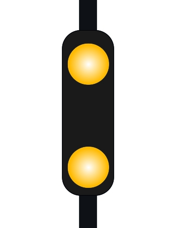 Mallatite Twin Amber Flashing Light Unit For Road Safety ...